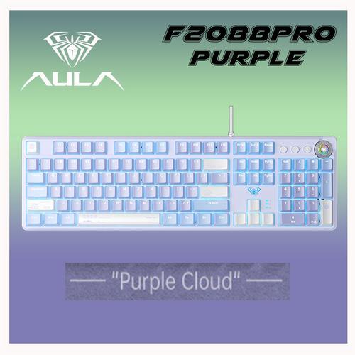 Promo Keyboard Gaming Multimedia Mechanical AULA F2088 PRO - BLUE ...
