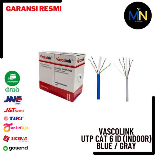 Jual Kabel LAN UTP cat6 / Cat 6 Vascolink Original 1 roll 305 Meter VL106 - ABUABU - Jakarta ...