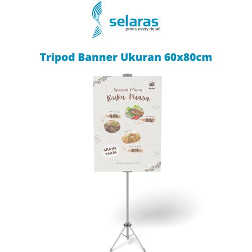 Jual Tripod Banner Standing Tiang Promosi Tripot Stand Selaras Printing ...