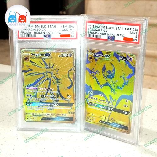 Jual SOLGALEO LUNALA GX PSA 10 9 Set Kartu Pokemon GOLD Holo no choki sr hr - Jakarta Barat ...