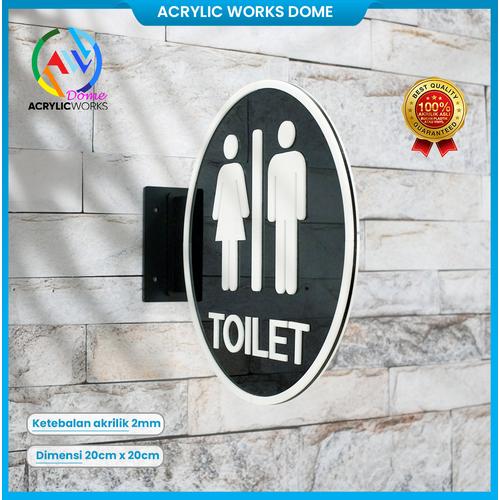 Jual Sign Akrilik Toilet Sign Board Toilet Acrylic Exclusive - 15x15 ...