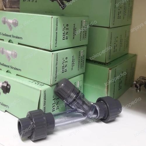 Jual Y strainer PVC clear / transparan / Y strainer PVC bening 1/2 ...