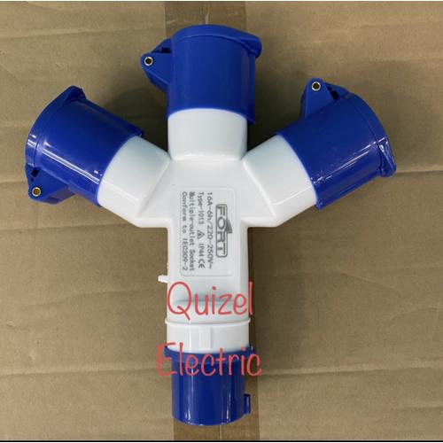 Jual Industrial Plug + Socket Mounting Cabang 3 32A 3 Kaki FORT ...