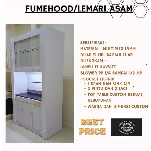 Jual ekonomis lemari asam laboratorium dimensi 1500x600x2000 mm - Kab ...