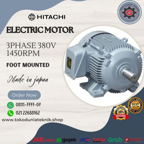 Jual TFO-KK 11KW 15HP 1500RPM 3PHASE B3 ELECTRIC MOTOR HITACHI ...