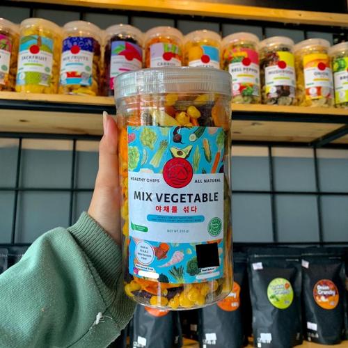 Jual Keripik Sayur Mix I 1000 ML I Wortel Kentang Okra Edamame I ...