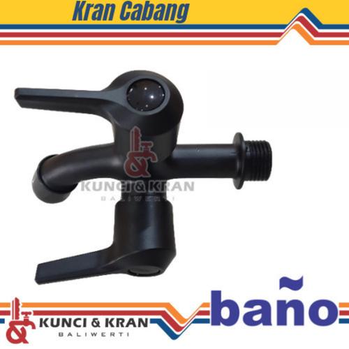 Jual Kran cabang handle engkol Sq black Keran air double hitam - Kota ...