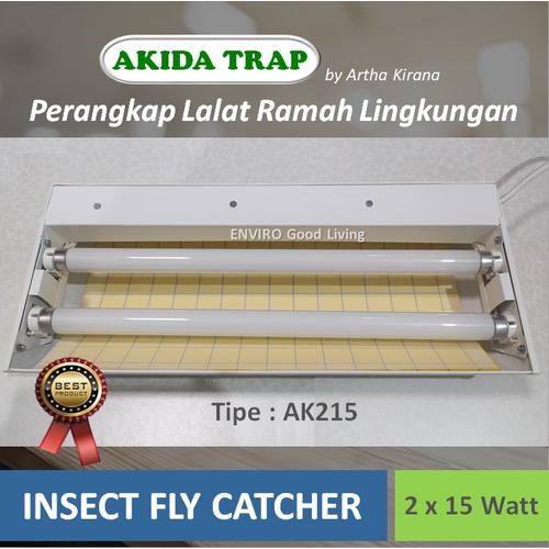 Jual Fly Catcher Lampu UV Perangkap Lalat 15 Watt 2 Lampu AK215 Putih ...