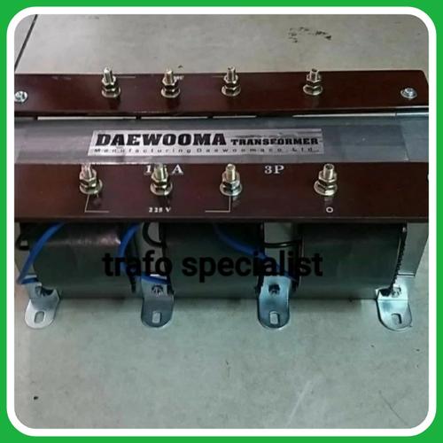Jual Trafo Step Down 3 Phase AC 380V to 220V 1300 Watt Star Star ...
