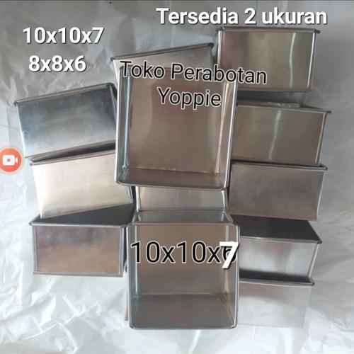 Jual loyang kue 10x10x6 Loyang roti 10x10,loyang 10cm - 8x8x6 - Kab ...