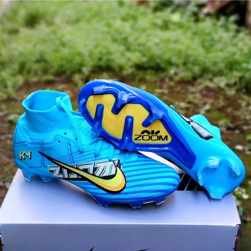 Jual SEPATU BOLA NIKE ZOOM SUPERFLY 9 ELITE KLYAN MBAPPE FG BLUE YELLOW ...
