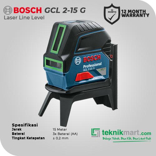 Promo Bosch Laser Line Level / Laser Garis Waterpass 15Meter GCL 2-15 G ...