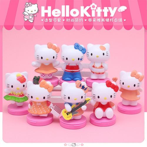 Jual Cake Topper Hello Kitty/Figure Hello Kitty Isi 5 Pcs/Hello Kitty ...