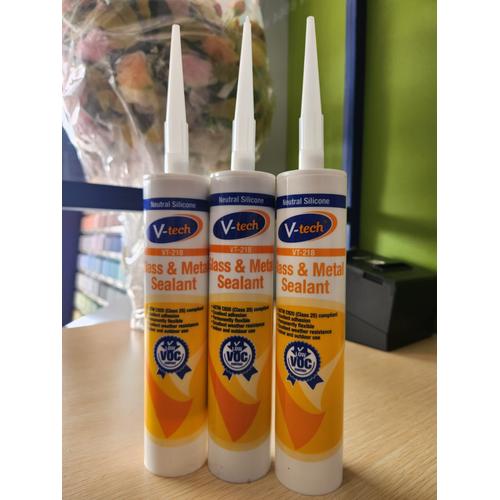 Jual LEM KACA NETRAL /AQUARIUM/SILICONE SEALANT V TECH NIPPON - Putih ...