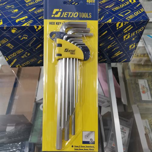 Jual JETJO TOOLS kunci L hex 8 pcs panjang kunci L set lakoni pro ...