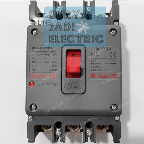 Jual MCCB Himel HDM3160N 160A/3P / Breaker Himel HDM3 160N 160A 3P 3 ...