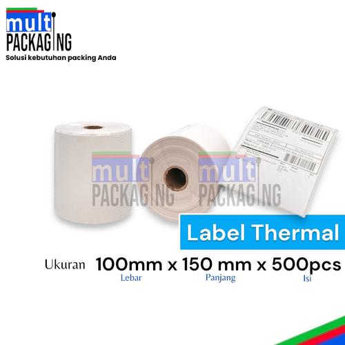 Jual Kertas Thermal Stiker 100 x 150 mm ( 500 lembar ) - Kota Tangerang - Multi Packaging ...
