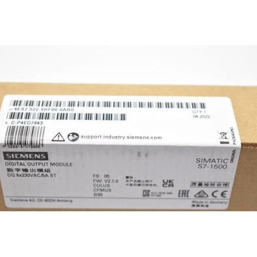 Jual Siemens Simatic S7-1500 Digital Output Module Sm522 6Es7522-5Hf00 ...