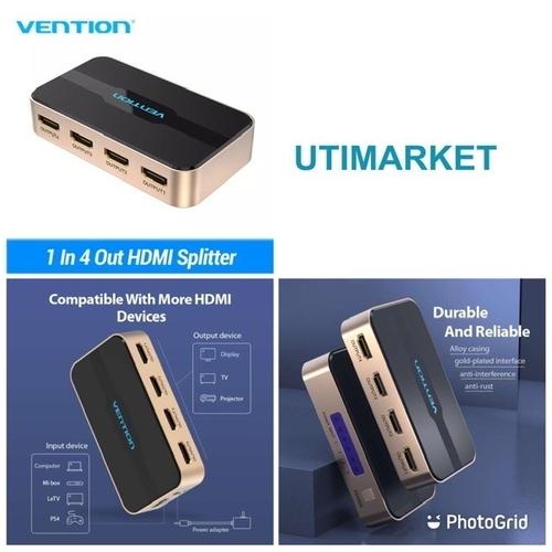 Jual Hdmi splitter vention 1 in 4 out full hd 3d 4k-vention ACCG0 - 4 ...