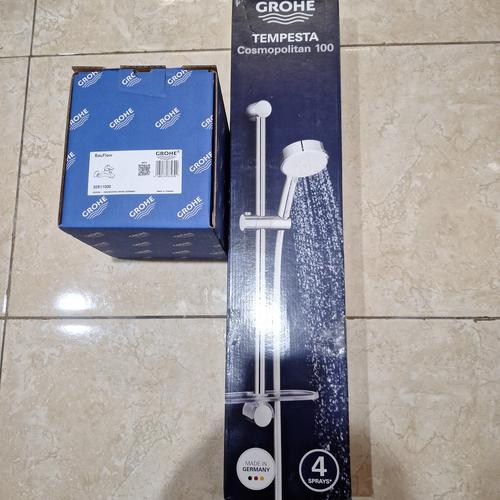 Jual grohe paket shower + kran bathub /panas dingin / rail shower ...