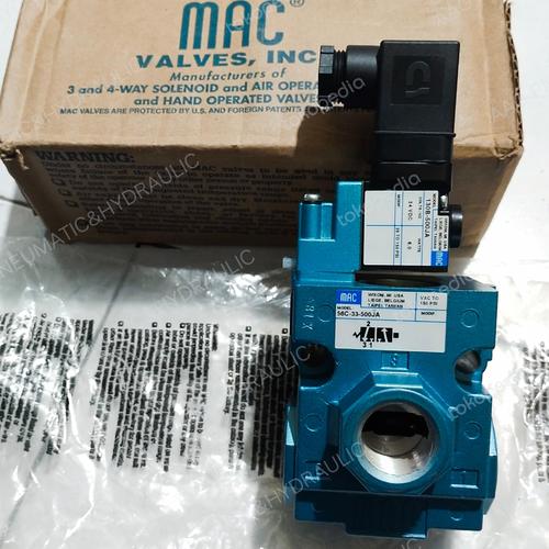 Jual SOLENOID VALVE MAC 56C-33-500JA 1/2 inch DC24V 130B-500JA ...