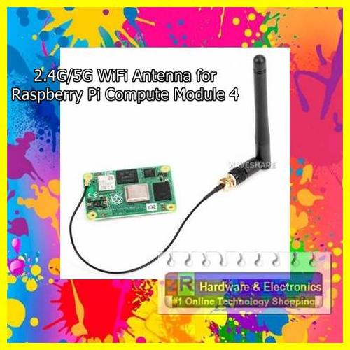 Jual 2.4G/5G WiFi Antenna for Raspberry Pi Compute Module 4 - Kota ...