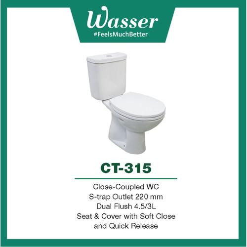 Jual Closet Wasser CT 315 22cm putih - Jakarta Barat - Depo Pinangsia ...
