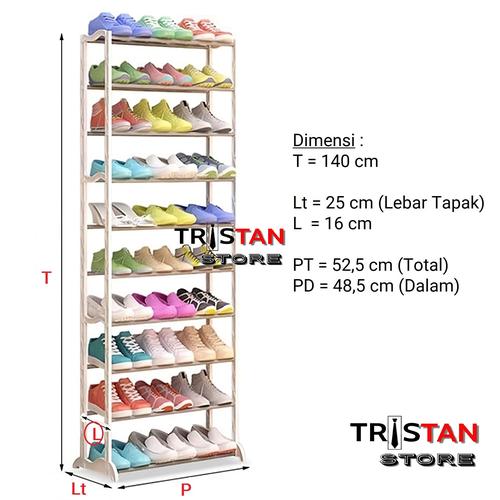 Jual Rak Kerudung Susun Amazing Shoe Rack / Rak Jilbab - Hitam Putih ...