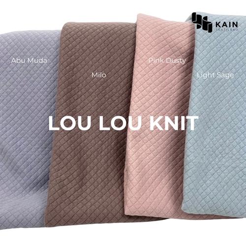 Jual Bahan Kain Lou Lou Knit per 0,5 kg - Putih bw - Kota Bandung ...