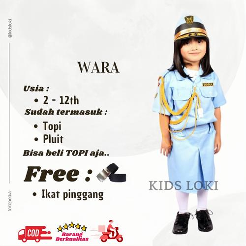 Jual baju profesi anak seragam TNI AU WANITA anak baju karnafal kostum ...