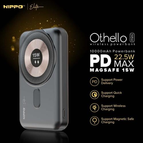 Jual Hippo PowerBank Othello 5 Mini PD 22,5W 10000Mah MagSafe Wireless - Kota Surabaya - AT ...