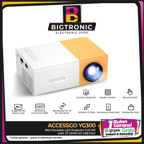 Promo Mini Proyektor LED YG300 YG 300 LCD Portable Projector Home ...