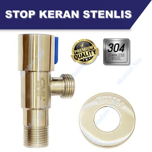 Jual Stop Keran Shower Stainless - Stop Kran SUS 304 Toilet Kloset ...