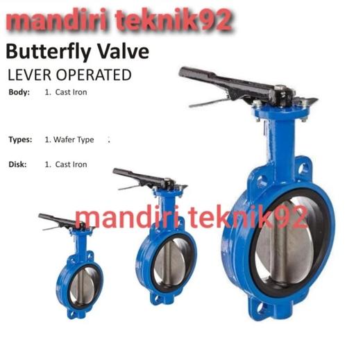 Jual Butterfly valve cast iron 12"inch / Disc SS 304 (CF8) - Jakarta ...