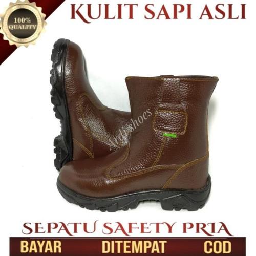 Jual SEPATU SEFTY PRIA BOOTS PROYEK UJUNG BESI BAJA SEPATU SEPTY COWOK ...