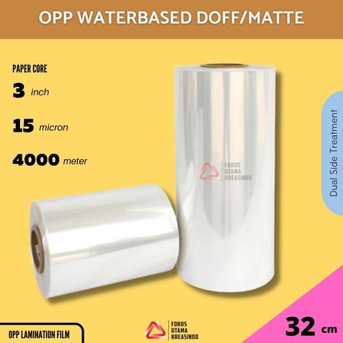 Jual Plastik Doff Waterbase 32cm - 15mic BOPP Laminasi Offset ...