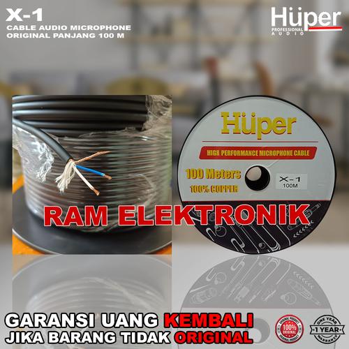 Jual Kabel Mic Microphone HUPER X1 / X-1 Original Panjang 100 Meter ...