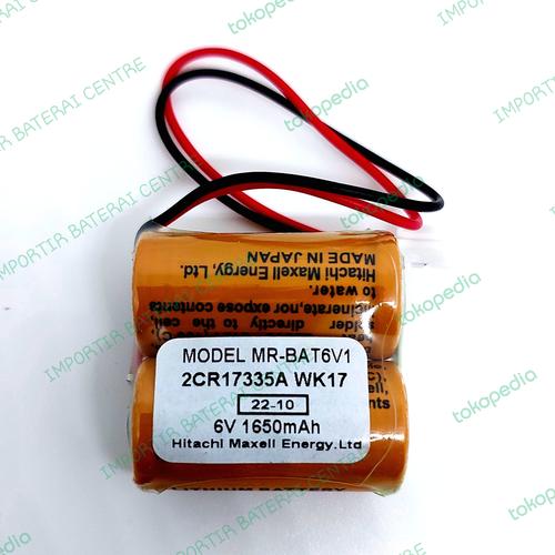 Jual Baterai Battery Lithium Maxell PLC 2CR17335A WK17 MR-BAT6V1 6V ...