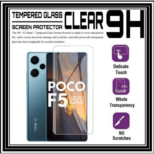Jual Xiaomi Poco F5 5G Tempered Glass Clear Anti Gores Screen Kaca ...