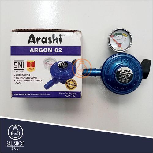 Jual Regulator Gas LPG Meter Tekanan Rendah Arashi Argon 02 - Kota ...