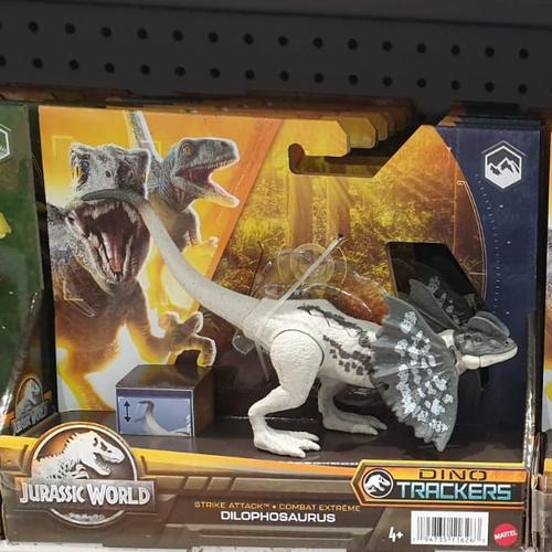 Jual Mattel Jurassic World Dino Trackers Strike Attack Dilophosaurus dd ...
