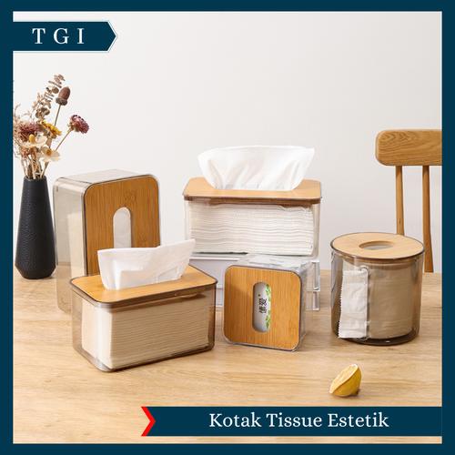 Jual TGI - TEMPAT KOTAK TISSUE ESTETIK TRANSPARAN PLASTIK MINIMALIS ...