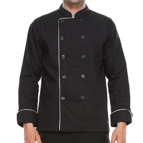 Jual baju koki, seragam chef, seragam pramusaji atau waiters 01 - Hitam ...
