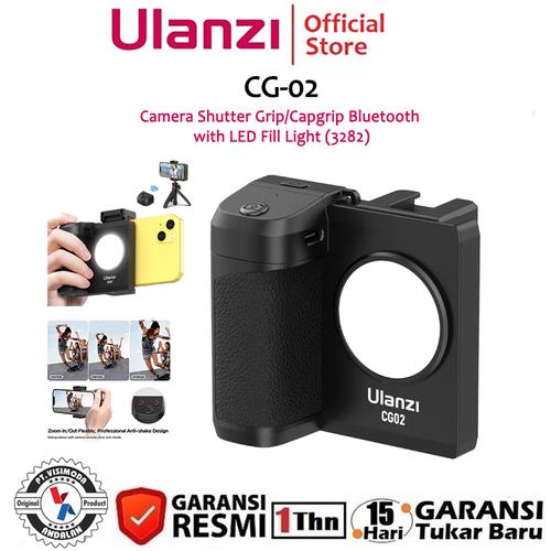 Jual Ulanzi CG02 Smartphone Camera CapGrip Bluetooth With Fill Light (3282) - Jakarta Barat ...