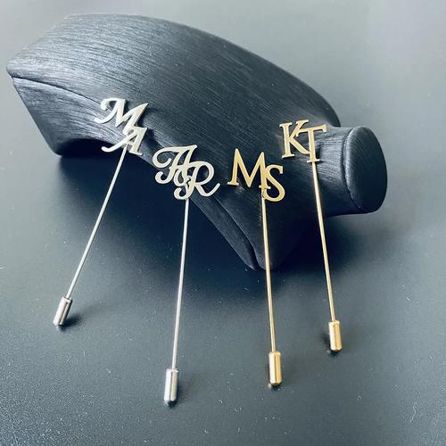 Promo houseofcuff custom pin lapel pin bros inisial nama untuk jas ...