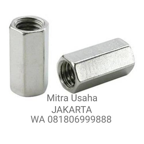 Jual Long Nut m10 p1.5 x 30mm kunci 17 / Mur Panjang / Coupling Nut / Galv - Jakarta Pusat ...