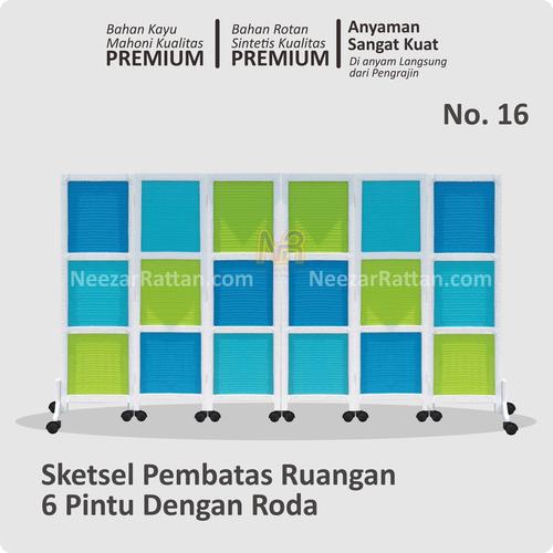 Jual Pembatas No.16 penyekat ruangan sketsel minimalis rotan RODA - 3 ...