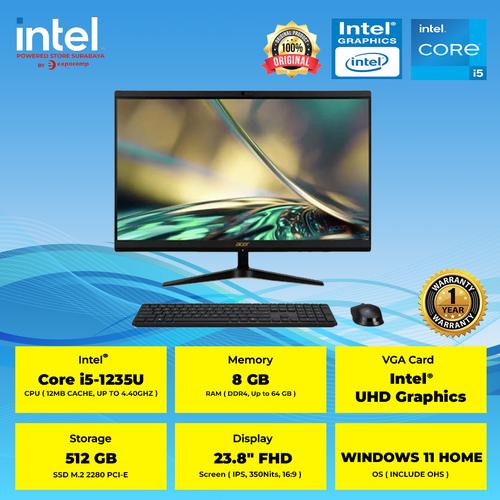 Jual ACER PC AIO ALL IN ONE C24-1700 CORE i5-1235U 8GB 512GB W11+OHS - TETAP 8GB - Kota Surabaya ...