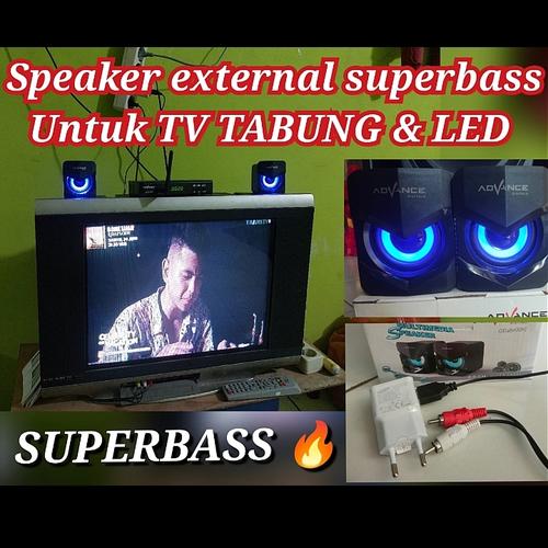 Jual speaker external tv tabung/LED superbass merk advance digitals new - Kab. Klaten ...