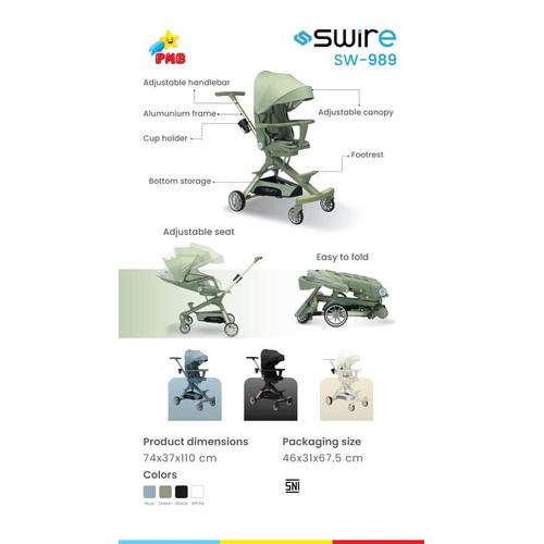 Jual SW 989 MAGIC STROLLER SWIRE SW989 Kereta Dorong Bayi Anak Jalan ...